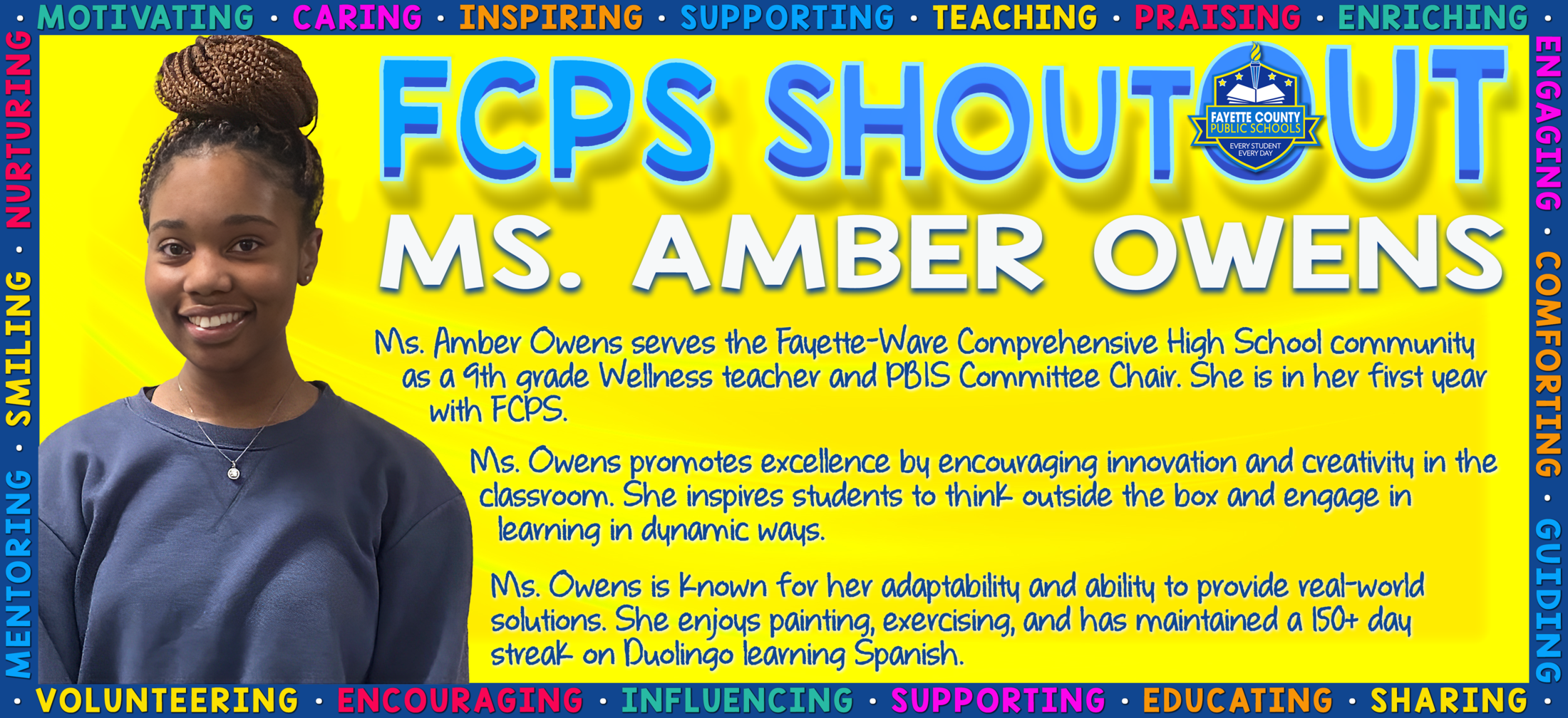 FCPS Employee Shoutout 2024-2025 – FCPS SHOUTOUT – Fayette County ...