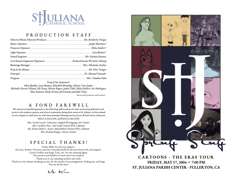 2024 Spring Sing Program – Spring Sing Program - in color – St. Juliana ...