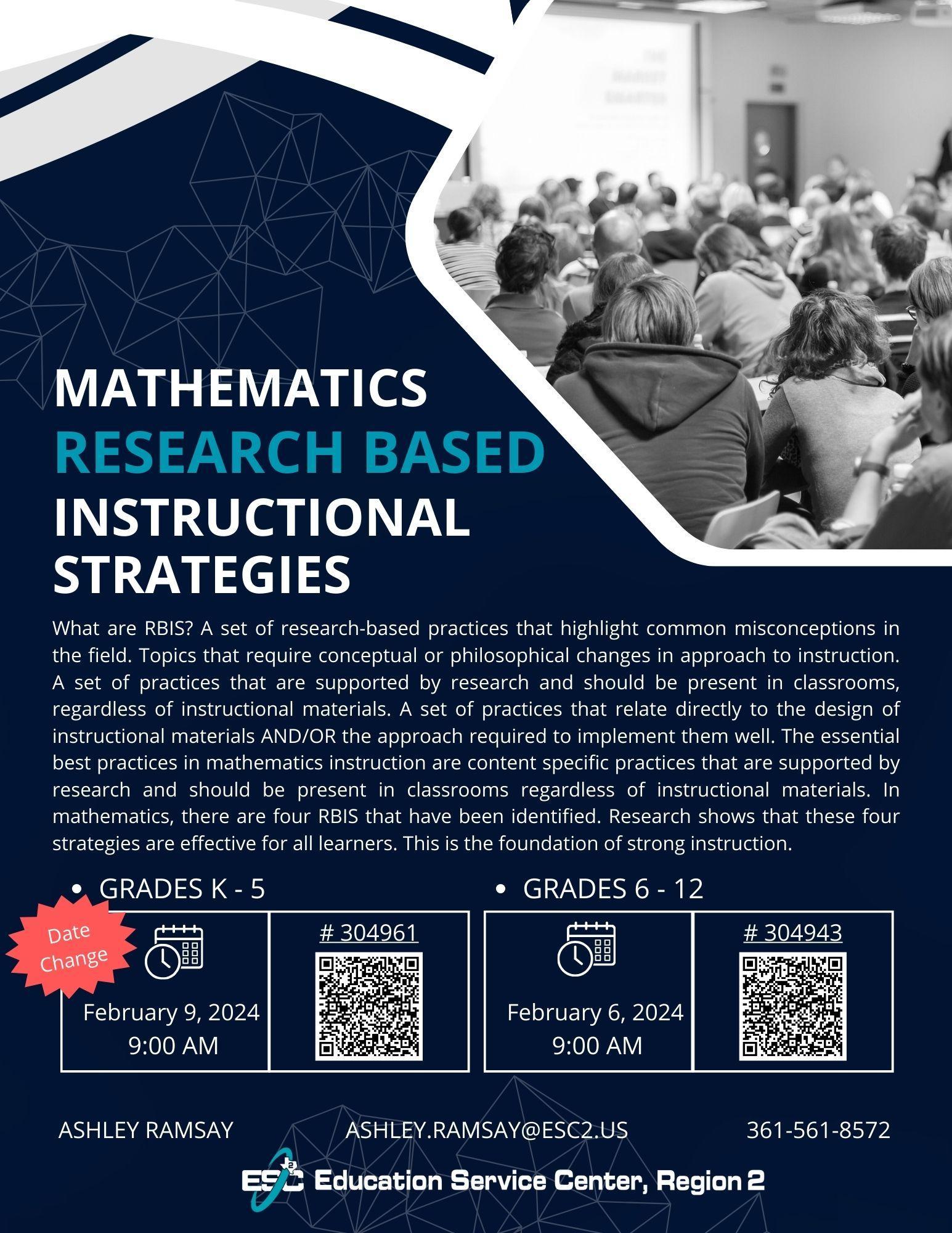 Math Workshops – Mathematics – Education Service Center, Region 2