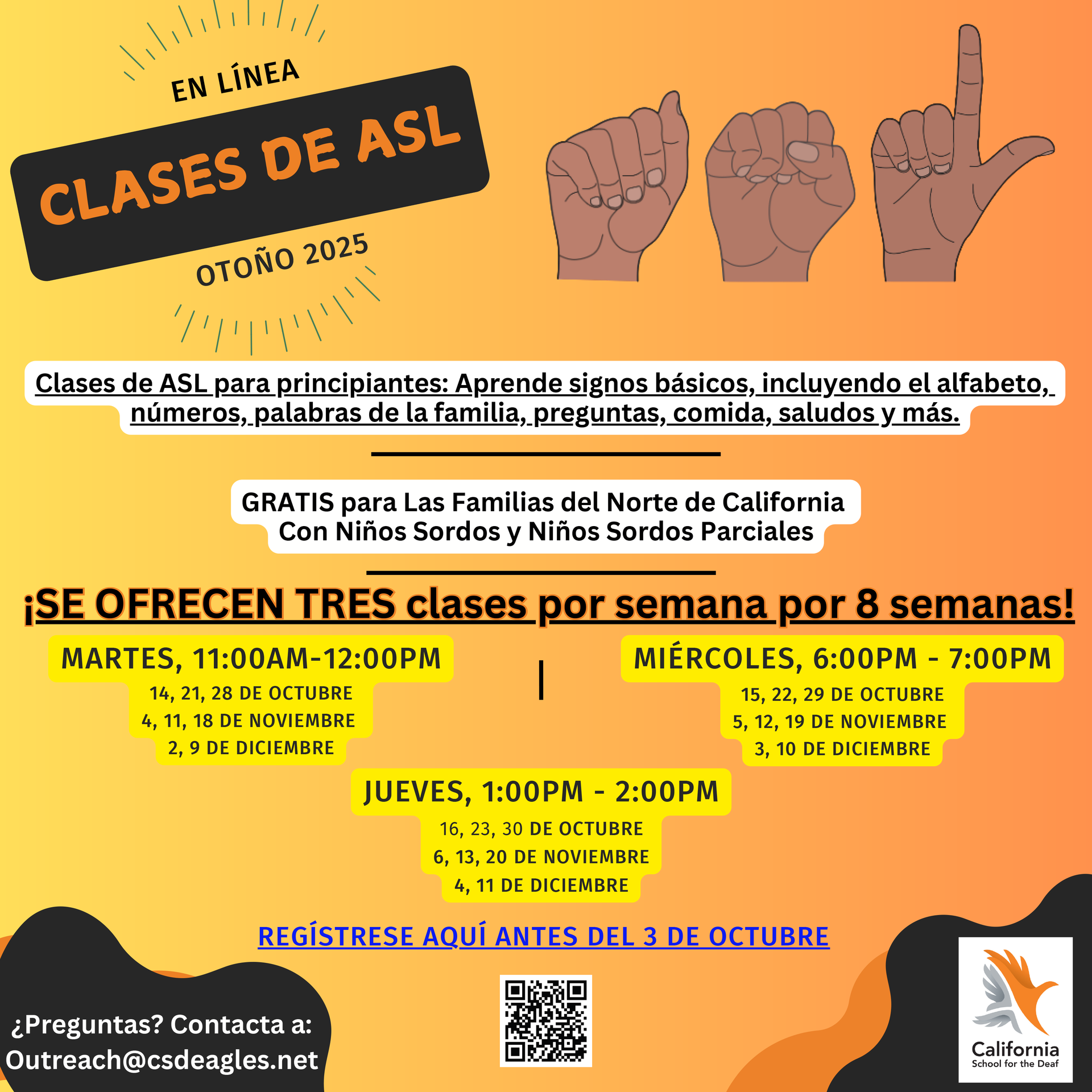 Online ASL for Families - Outreach Services - California School for the ...