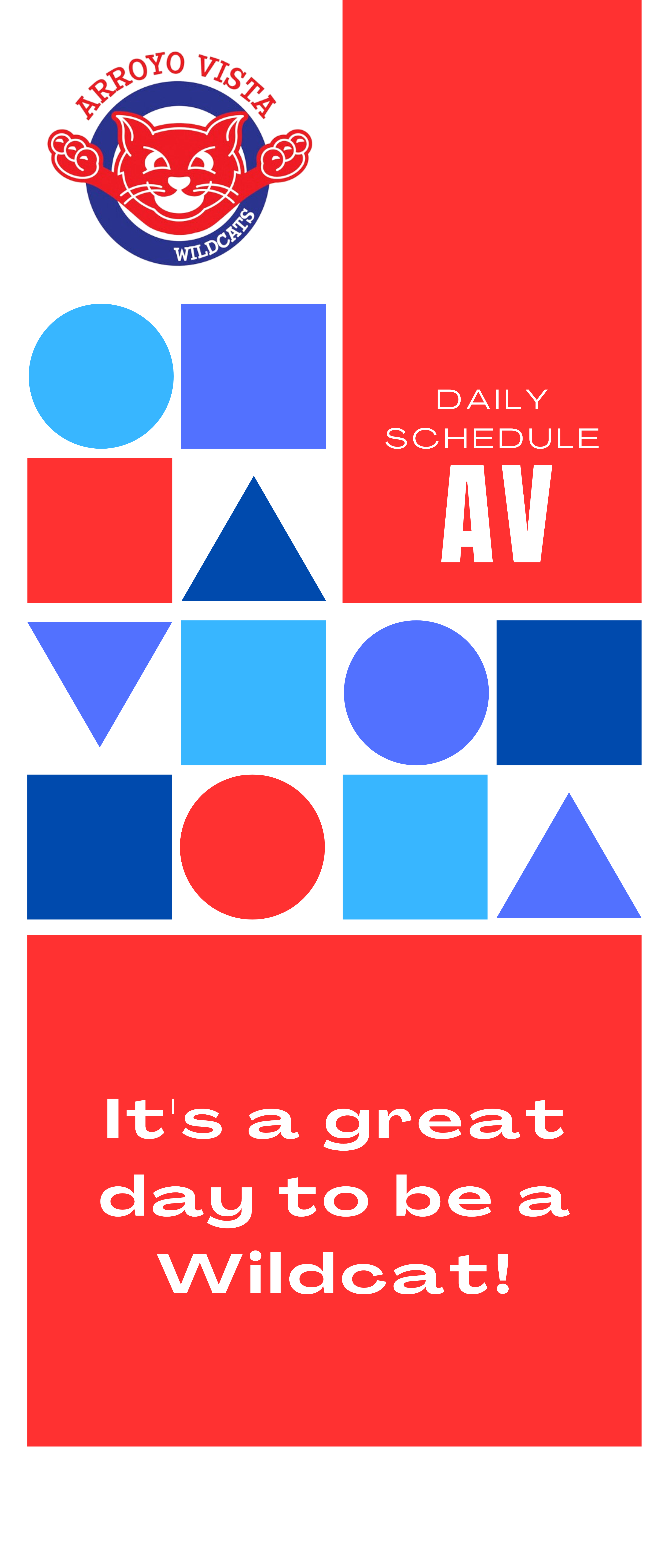 Daily Bell Schedule Daily Schedule Arroyo Vista Elementary School