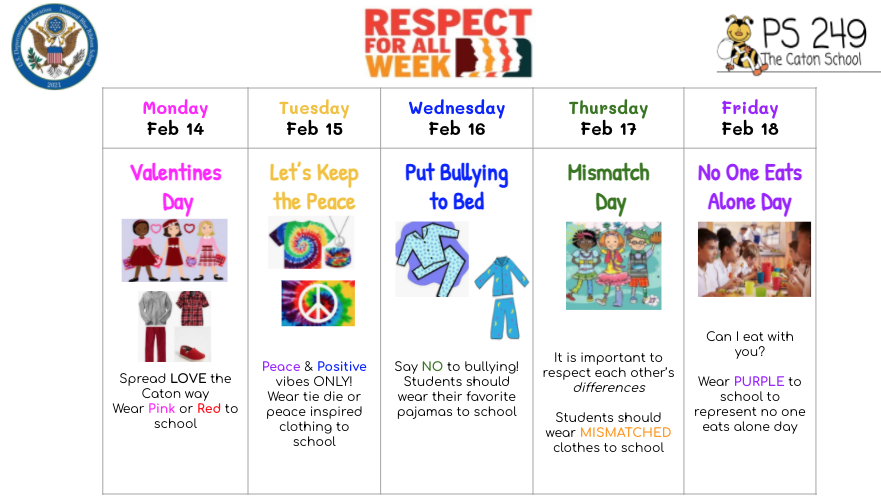 ***Respect for All Week*** | The Caton School - P.S. 249