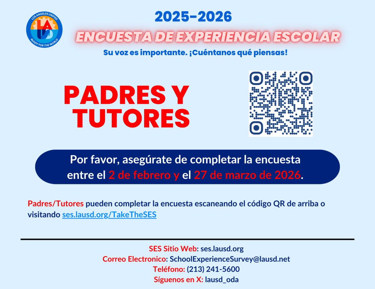 2025-2026 School Experience Survey | Susan Miller Dorsey Senior High