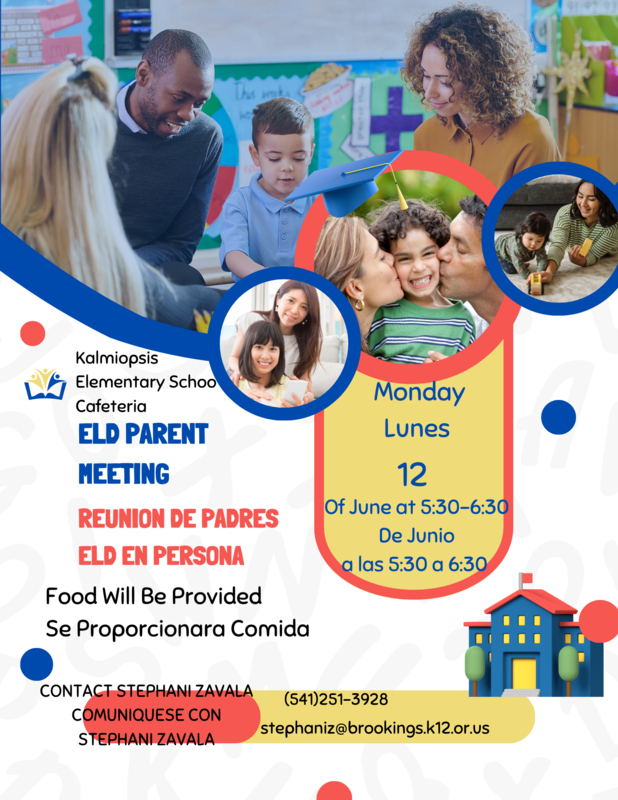 ELD Parent Meeting Monday June 12th | Brookings-Harbor School District