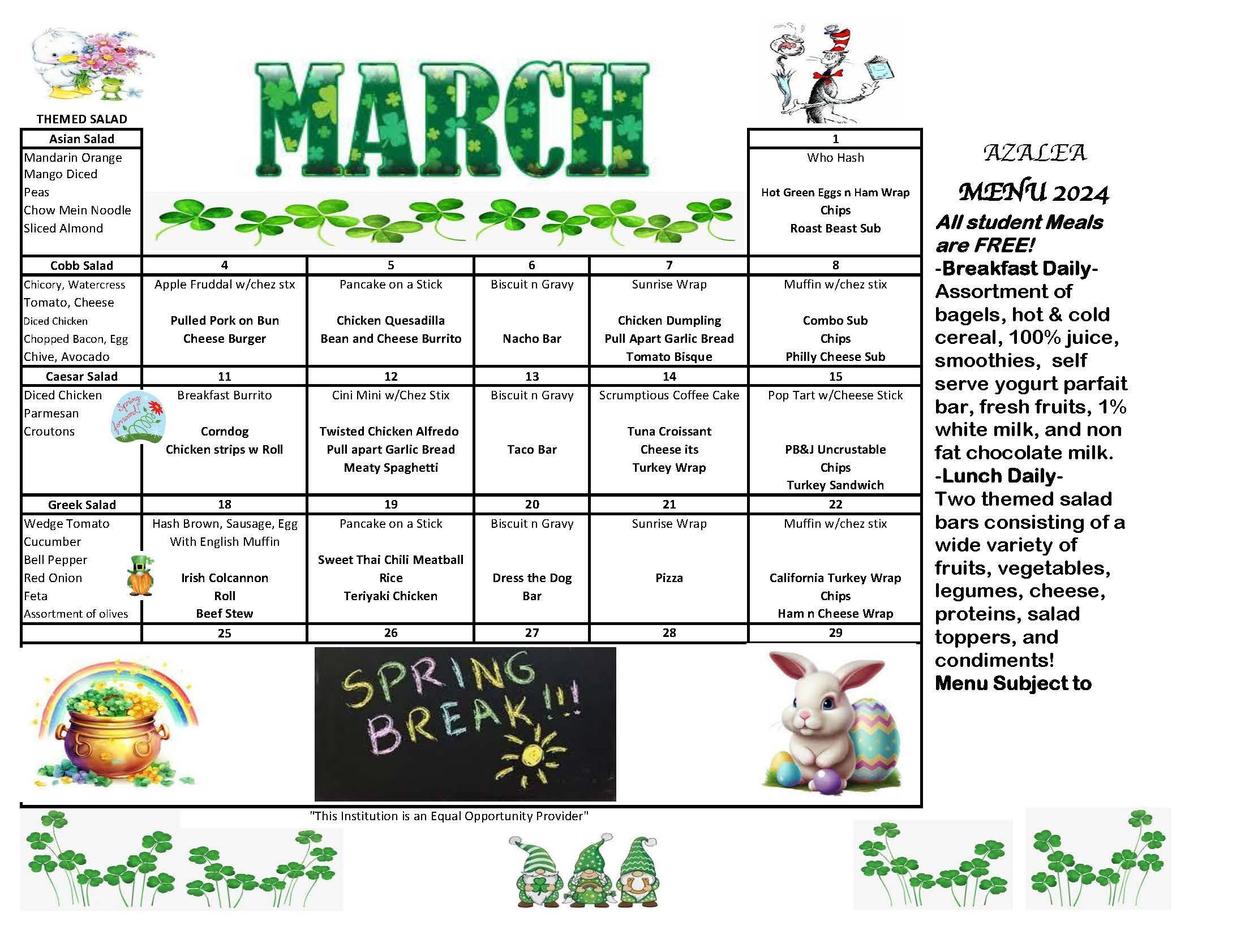 Daily Menus - Parent and Student Resources - Brookings-Harbor School ...