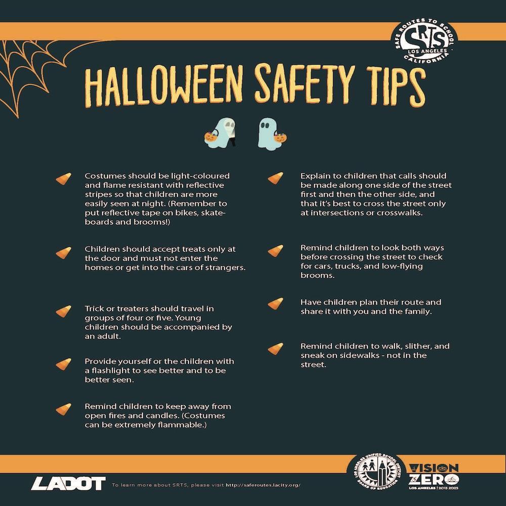 Halloween Safety Tips Miles Avenue Elementary
