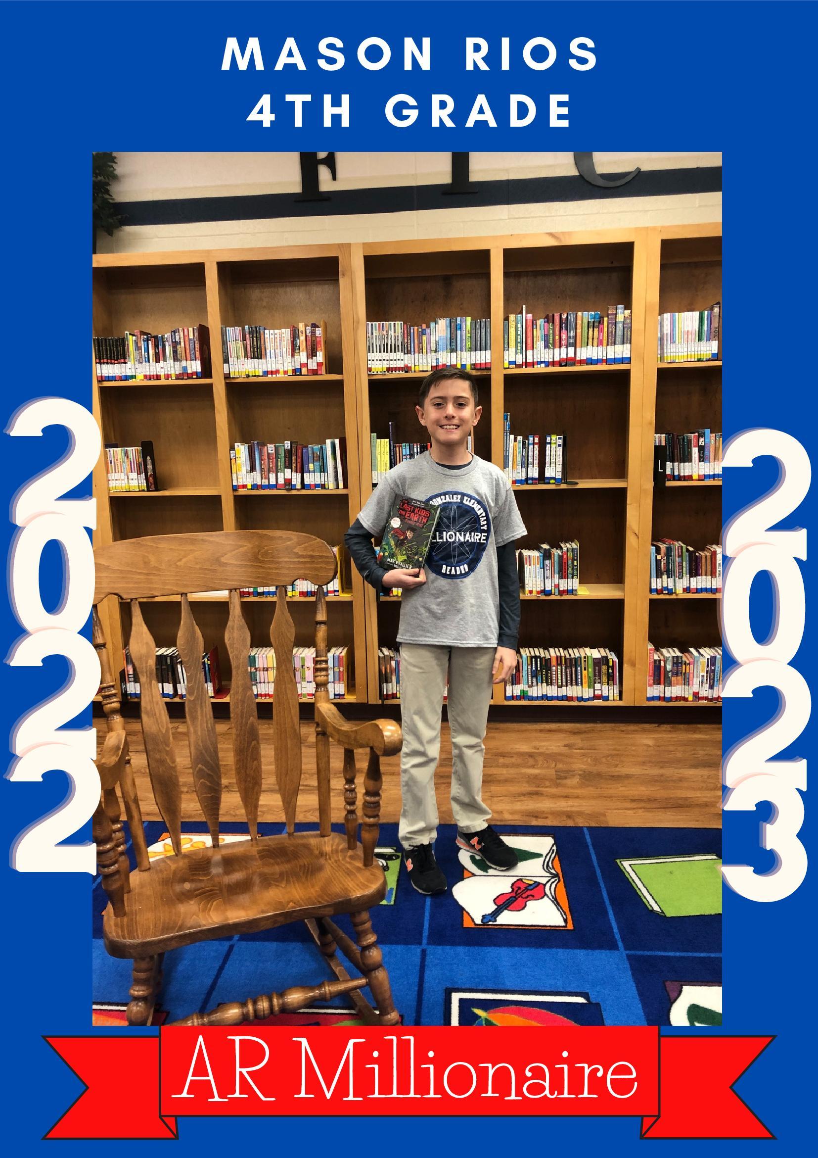 2022-2023 Millionaire Readers – Library – Freddy Gonzalez Elementary