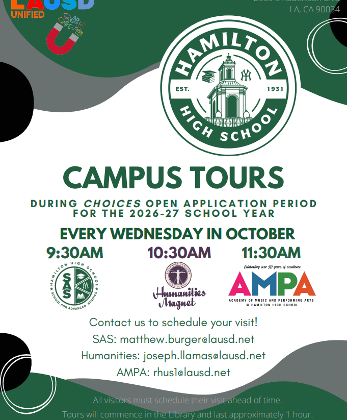 Campus Tours – News 26 - 27 – Alexander Hamilton Senior High School