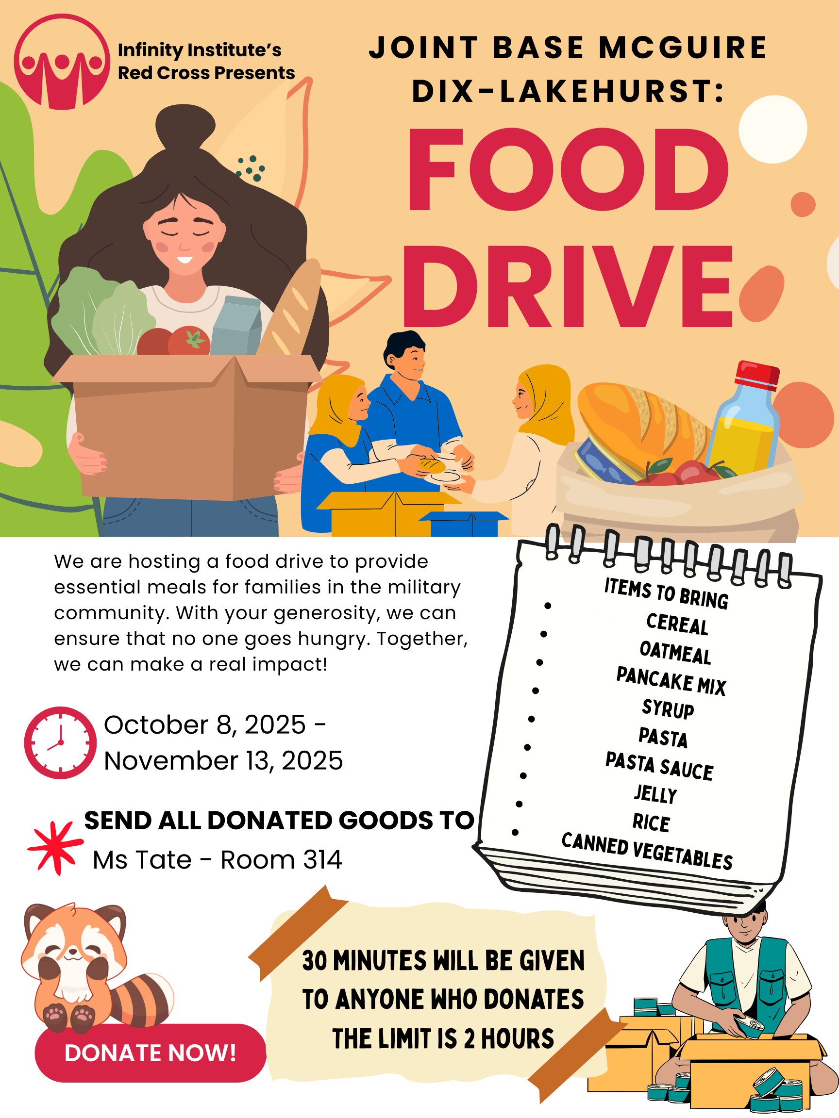 American Red Cross - Food Drive | Infinity Institute