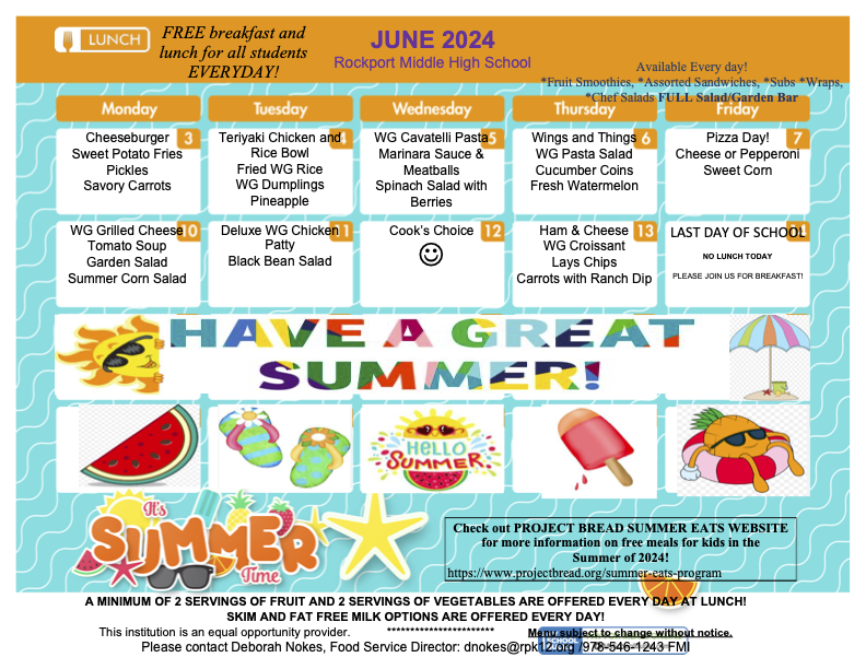 Food Service – Food Services – Rockport Public Schools