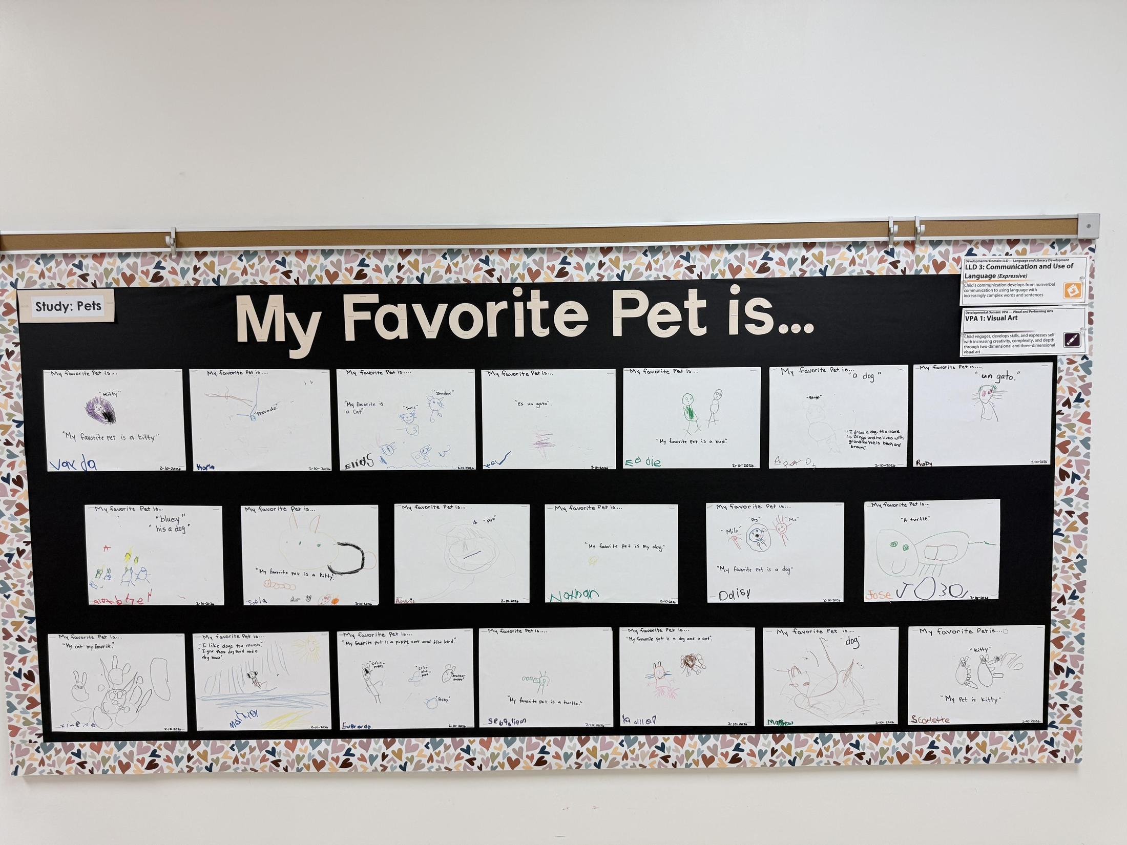 Pets Study – Curriculum – Jaime Escalante Early Education Center