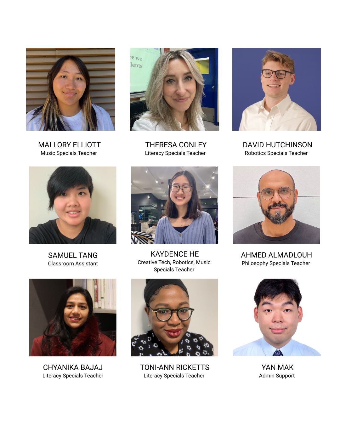 Meet the Team – TC Support – Teachers College Community School