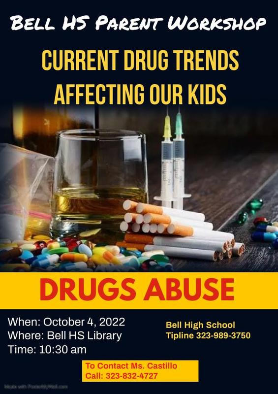 Parent Workshop - Drug Abuse Affecting Our Kids! (10.4.2022 @ 10:30am ...