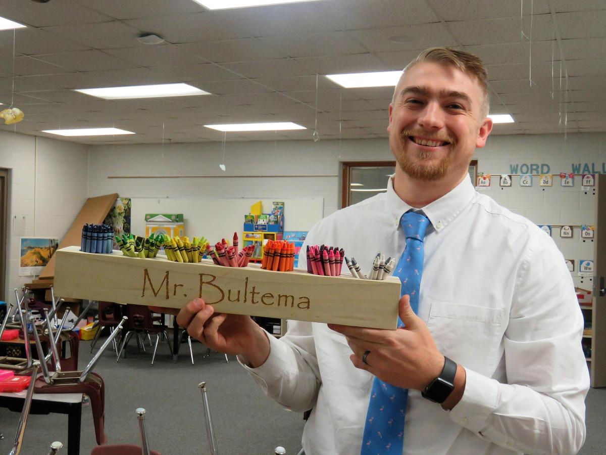 HS Students Turn Wood into Classroom Treasures | McFall Elementary