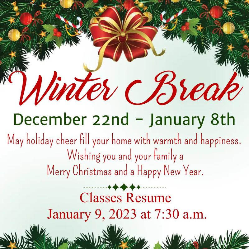 Winter Break | Pearson Elementary School