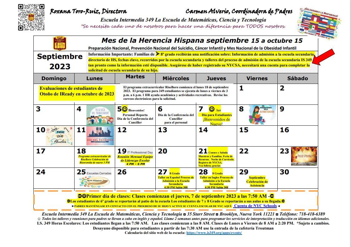 2023-2024 School Year Calendars – Families – I.S. 349 The School of ...