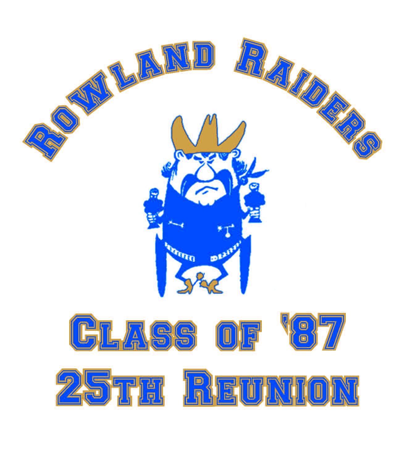 Reunions – Class of 1987 – Rowland High School