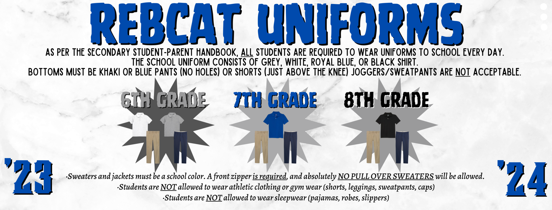 2023- 2024 SMS Uniform Policy – Parents – South Middle School