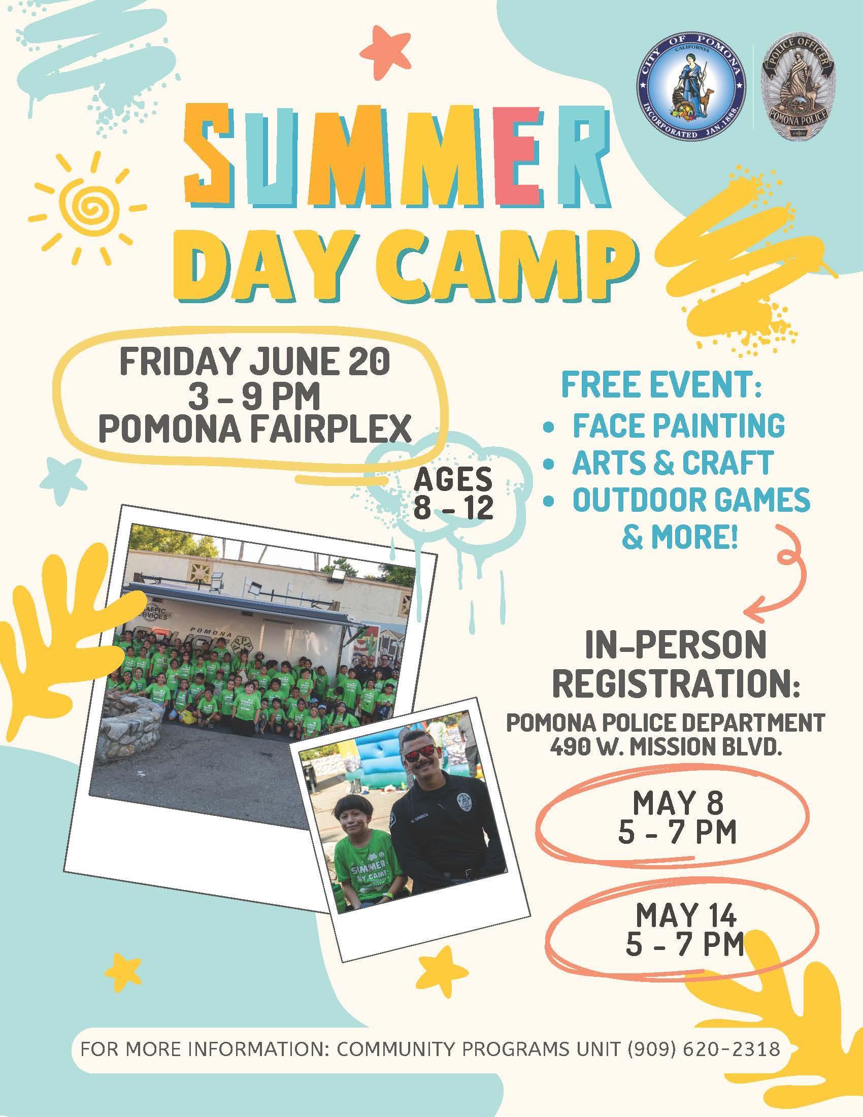Pomona Police Department - Summer Day Camp | Cortez Mathematics ...