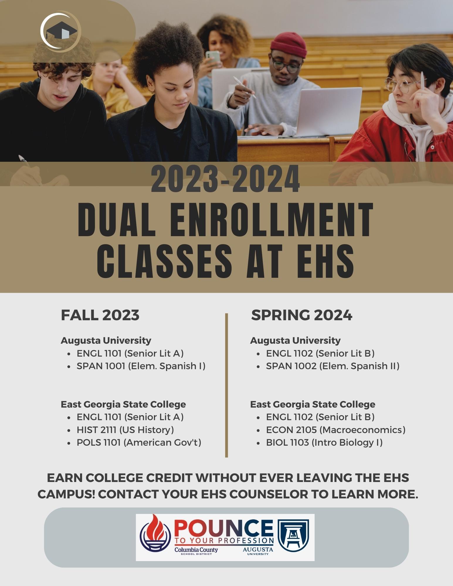 Dual Enrollment & Work-Based Learning – Counseling – Evans High School