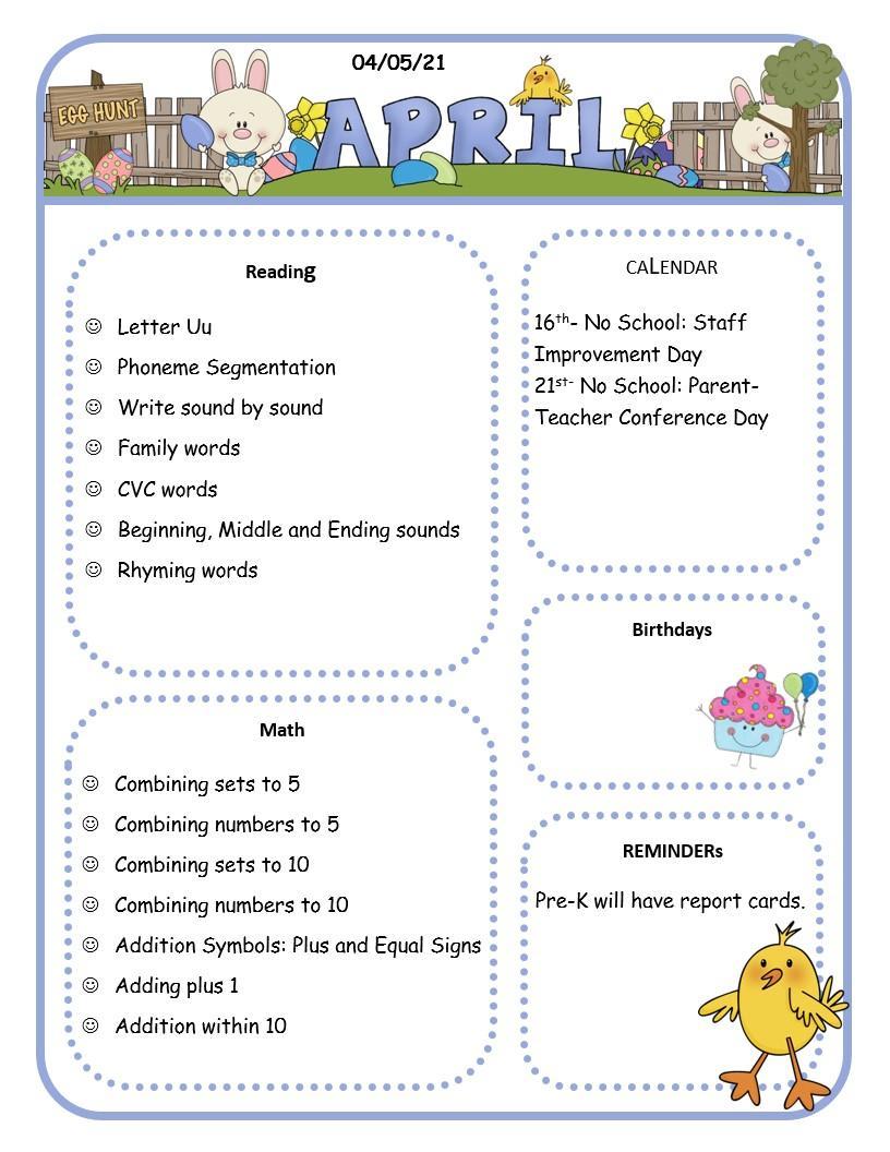 Monthly Parent Newsletter – Ms. J. Tate – Richard J. Oglesby Elementary ...