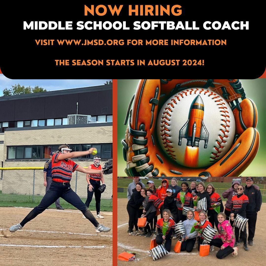 Now Hiring: Middle School Softball Coach (August 2024 Start ...