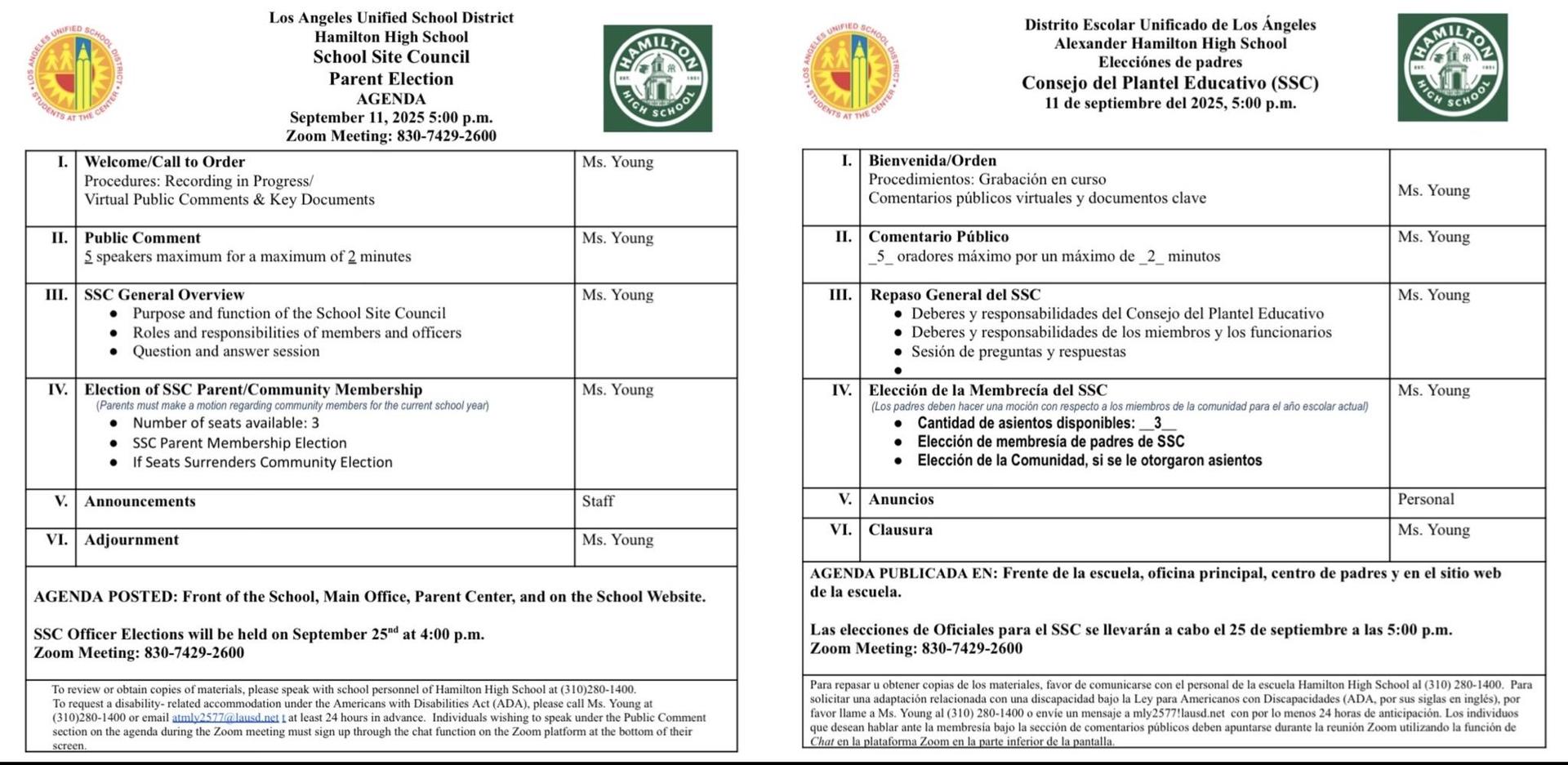 SSC Parent/Community Member Elections – News 26 - 27 – Alexander ...