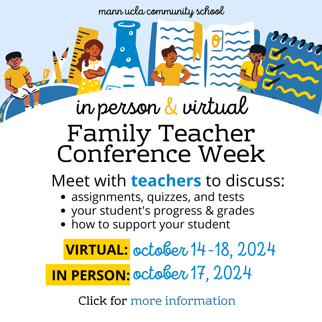 Family Teacher Conference Week | Horace Mann UCLA Community School