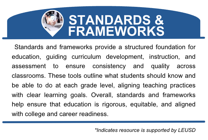 Standards & Frameworks- Instructional Technology Resources – Instructional Technology – Lake ...