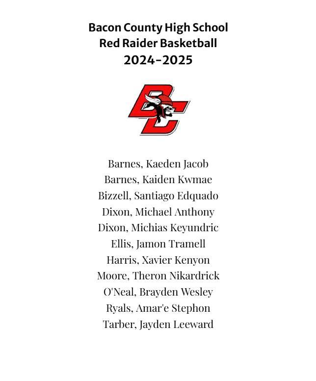 BCHS Basketball – Basketball – Bacon County School District