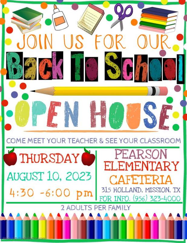 Open House at Pearson Elementary | Pearson Elementary School