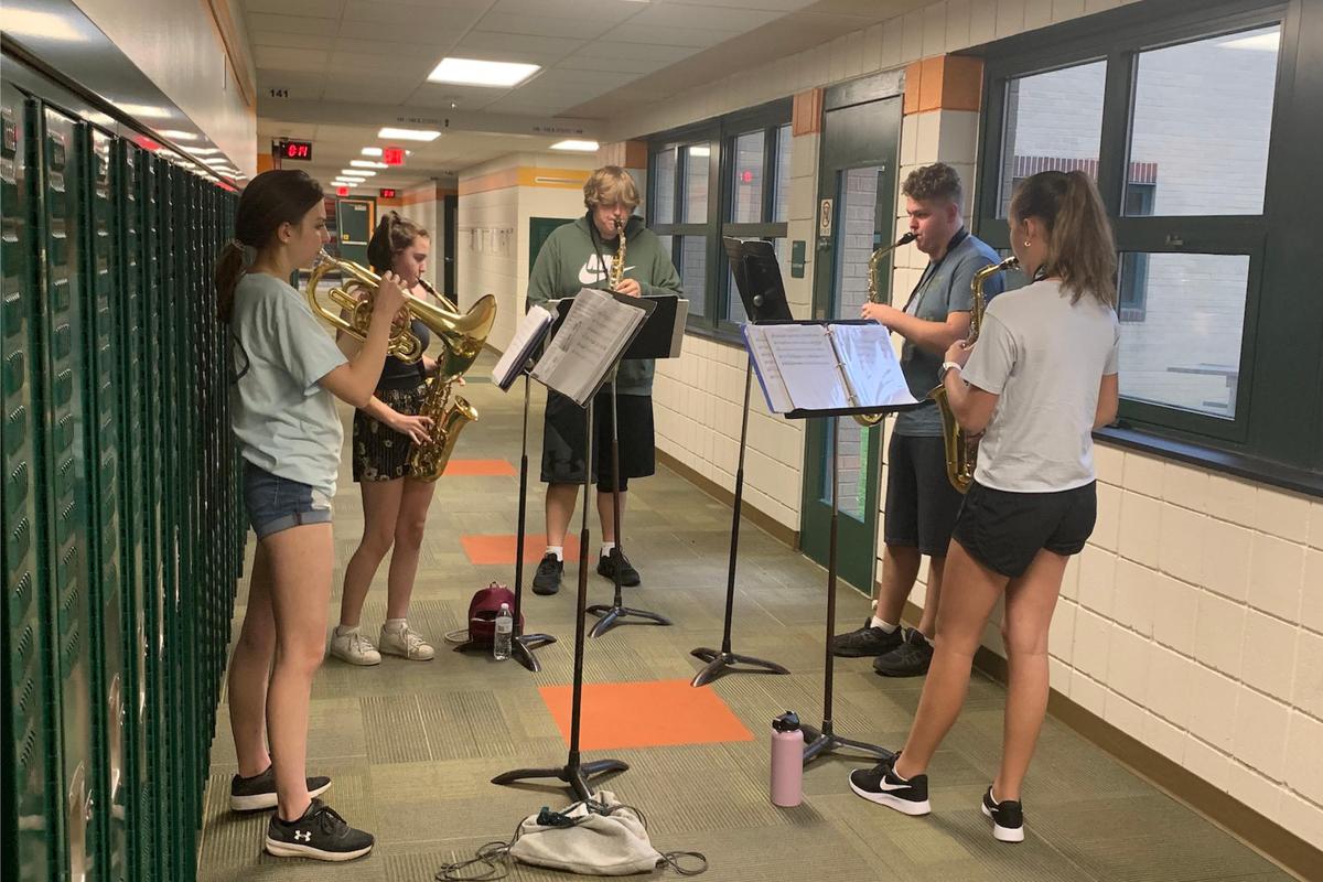 PTHS Marching Band Tackles Summer Practice (6-21-21) | Penn-Trafford ...