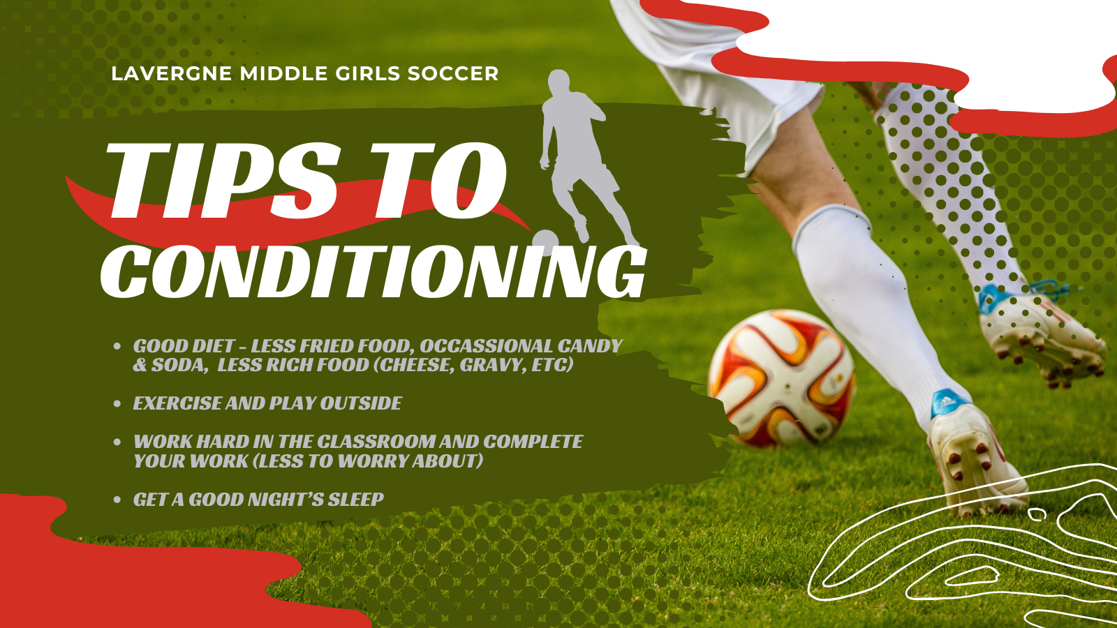 Conditioning and Diet – Girls Soccer – LaVergne Middle School