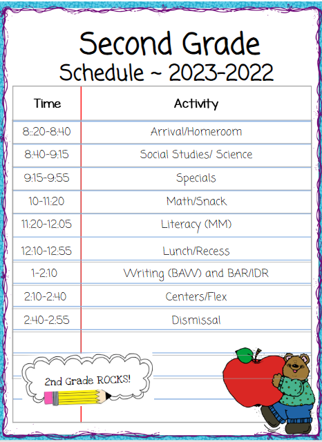 Daily and Specials Schedules – Kristina Kondakji – Frank J. Dugan ...