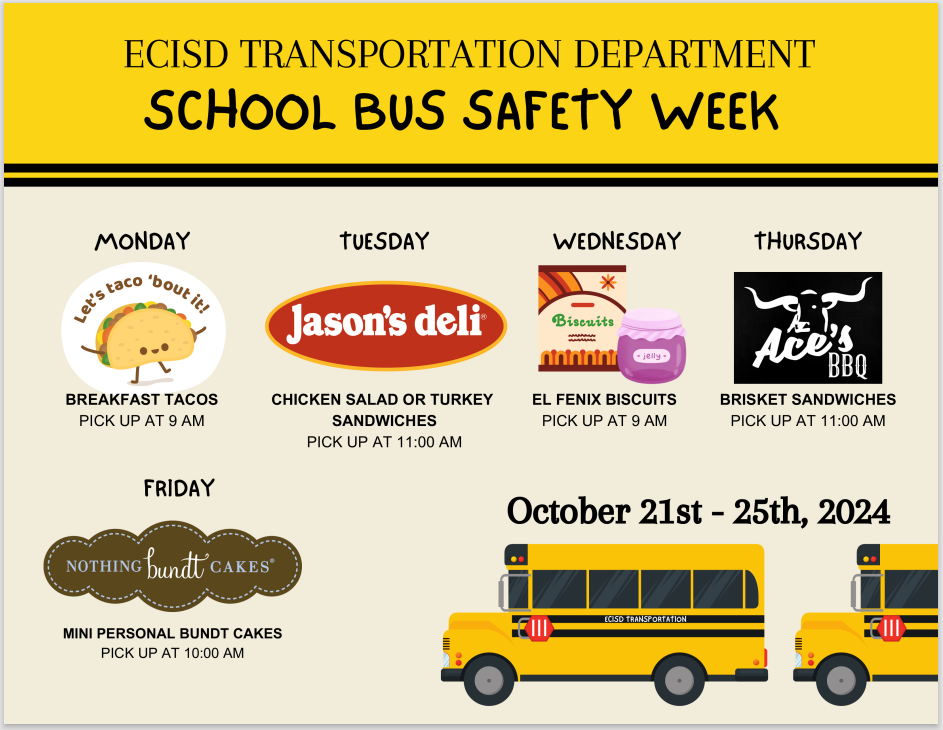 National School Bus Safety Week – Banner Files – Edinburg Consolidated ...