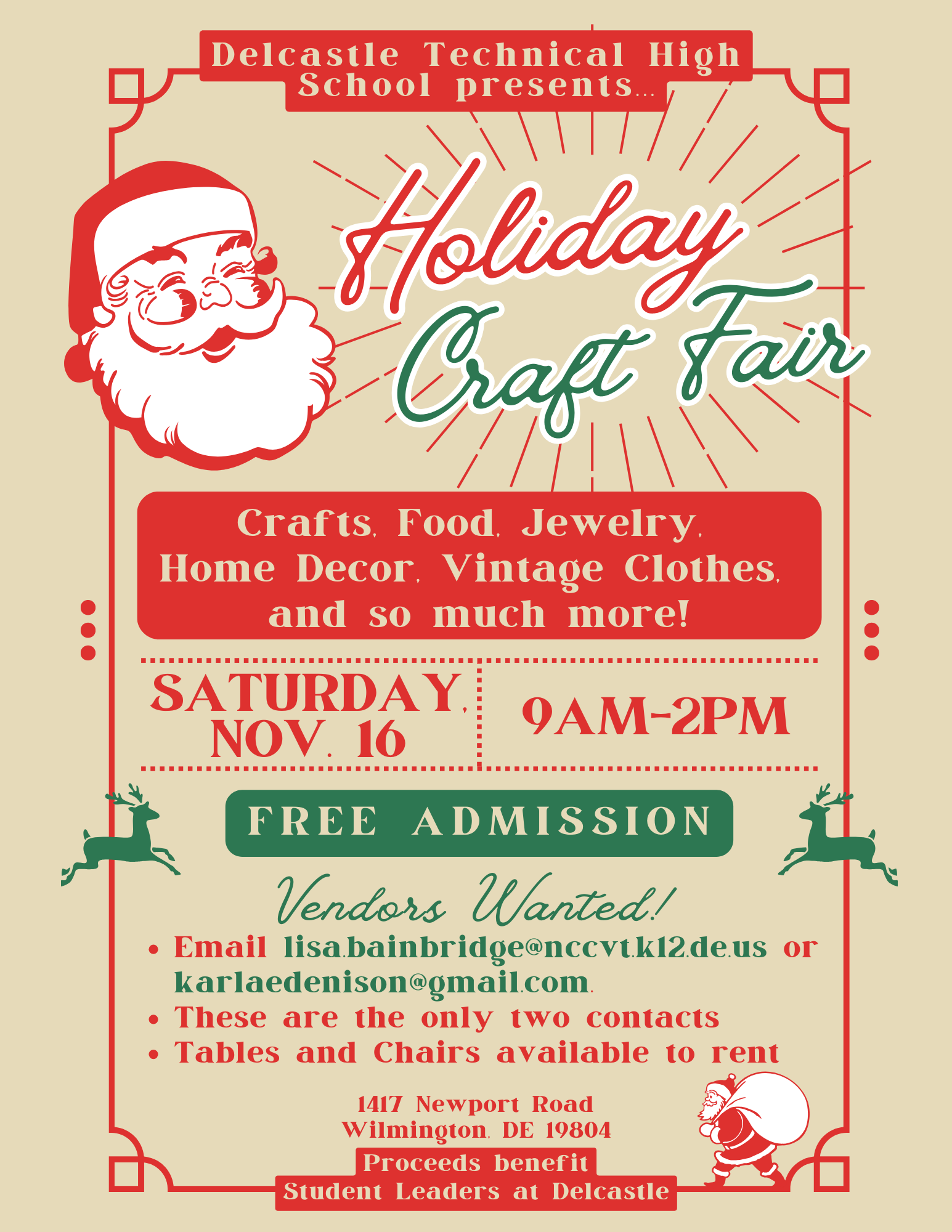 Calling All Crafters! Seeking Vendors for our Holiday Craft Fair ...