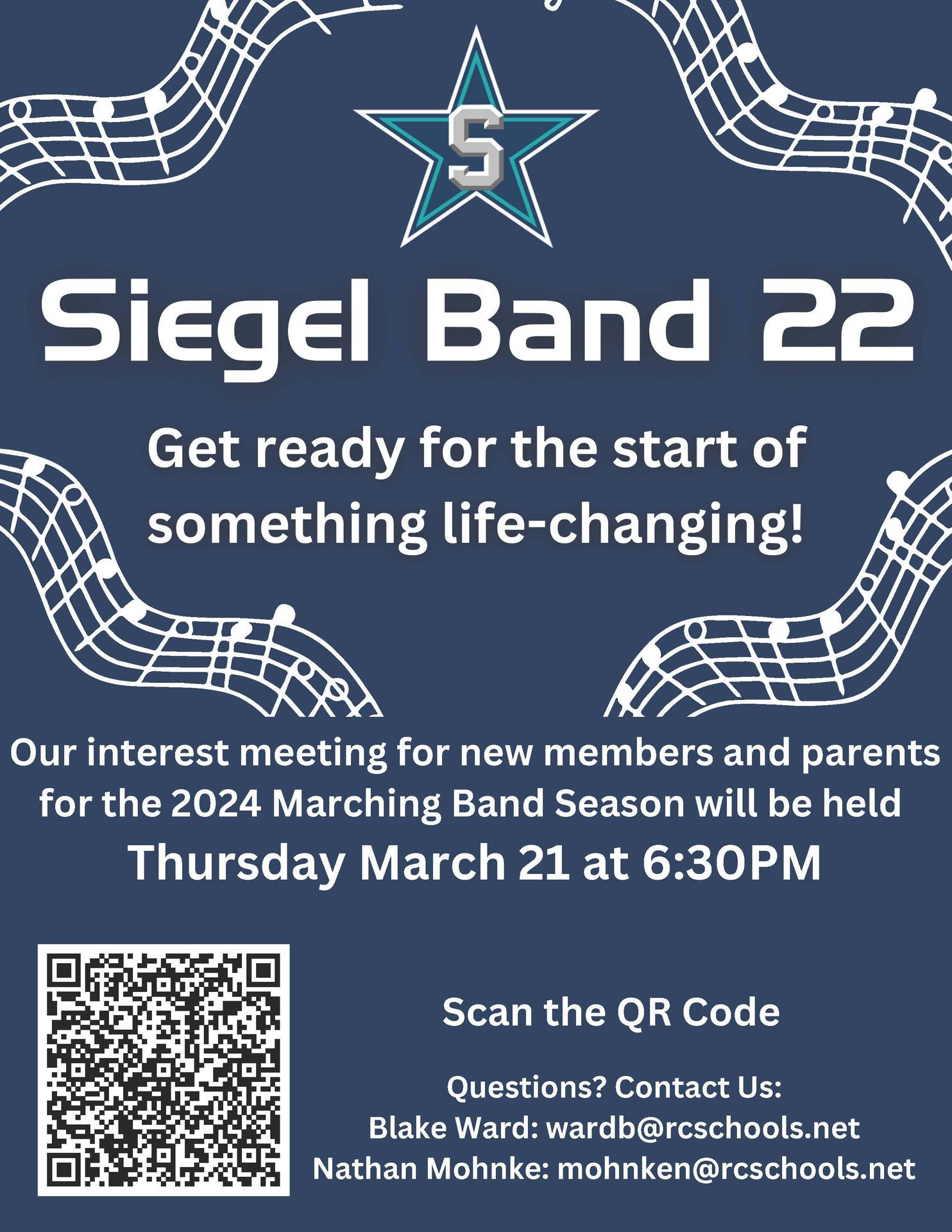 Siegel Middle School Band - Band Department - Siegel Middle School