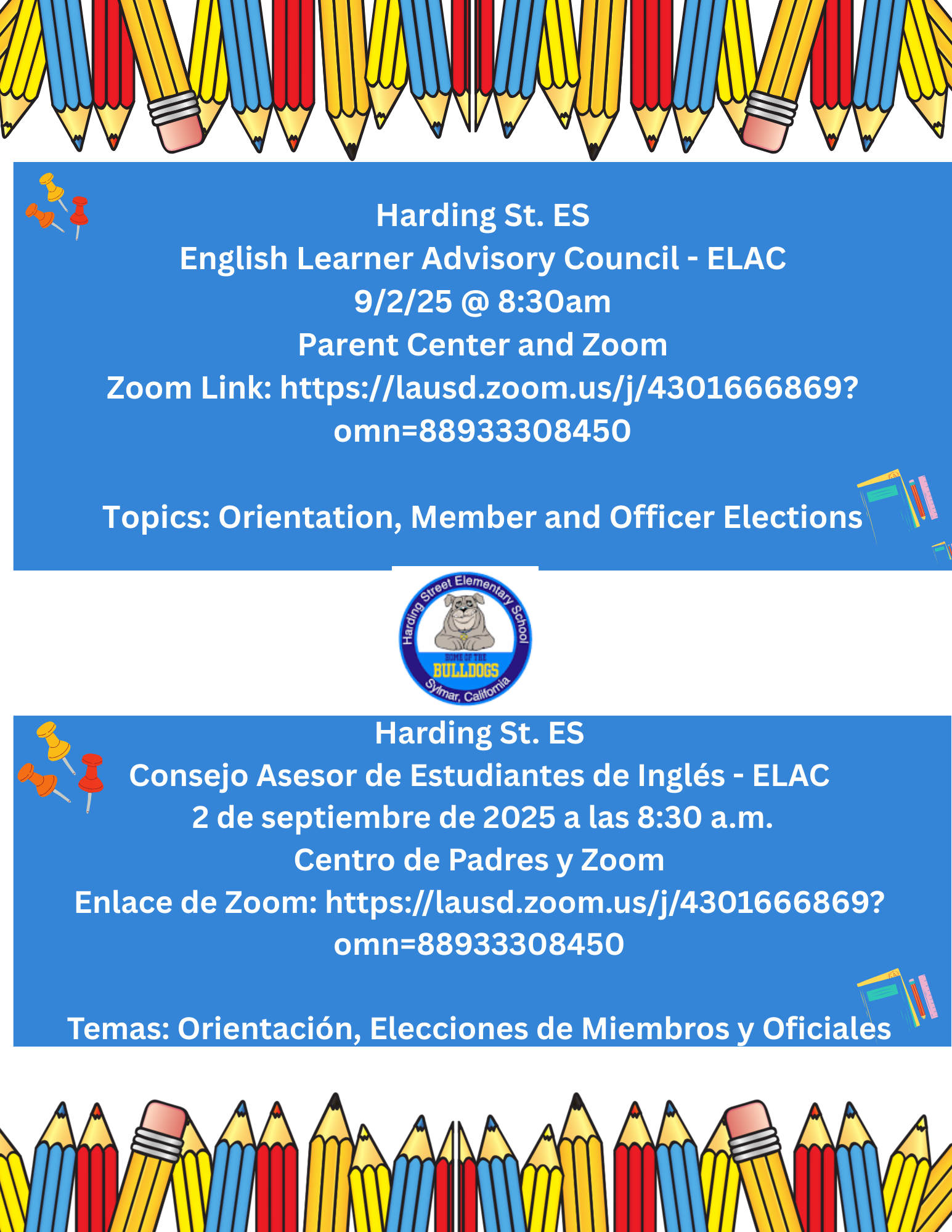 Parent Meetings – Parents – Harding Street Elementary