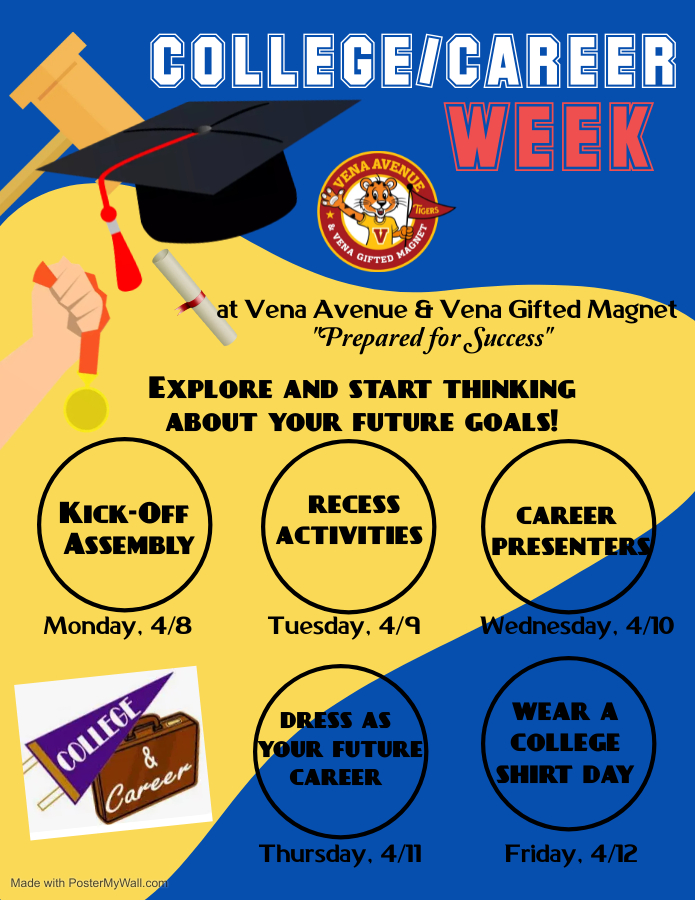 College/Career Week | Vena Avenue Elementary and Vena Highly Gifted ...