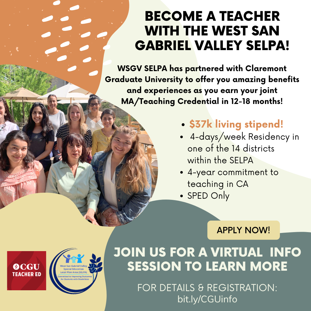 Teacher Residency Partnerships – Teacher Preparation Programs – West San Gabriel Valley SELPA