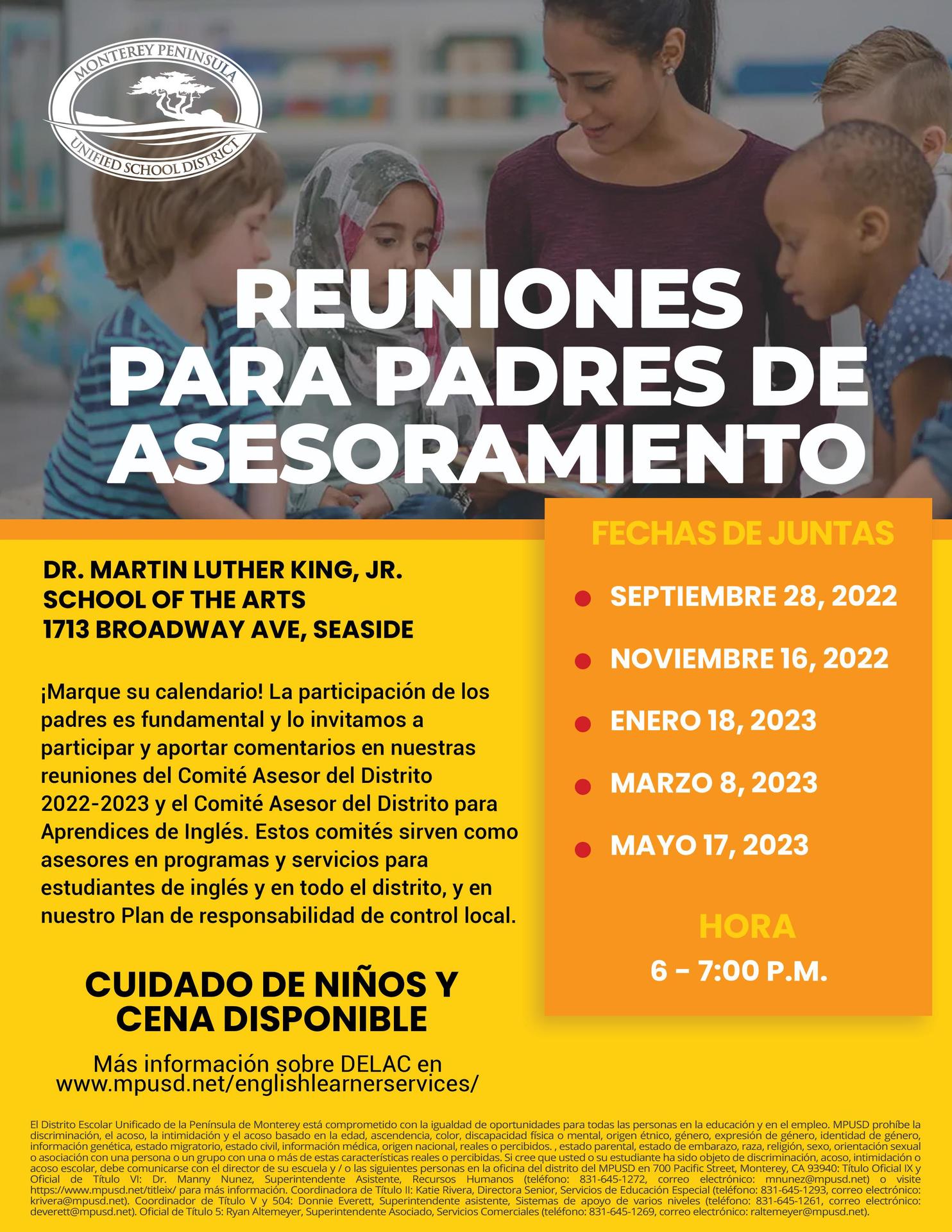 District English Language Advisory Committee/District Advisory ...