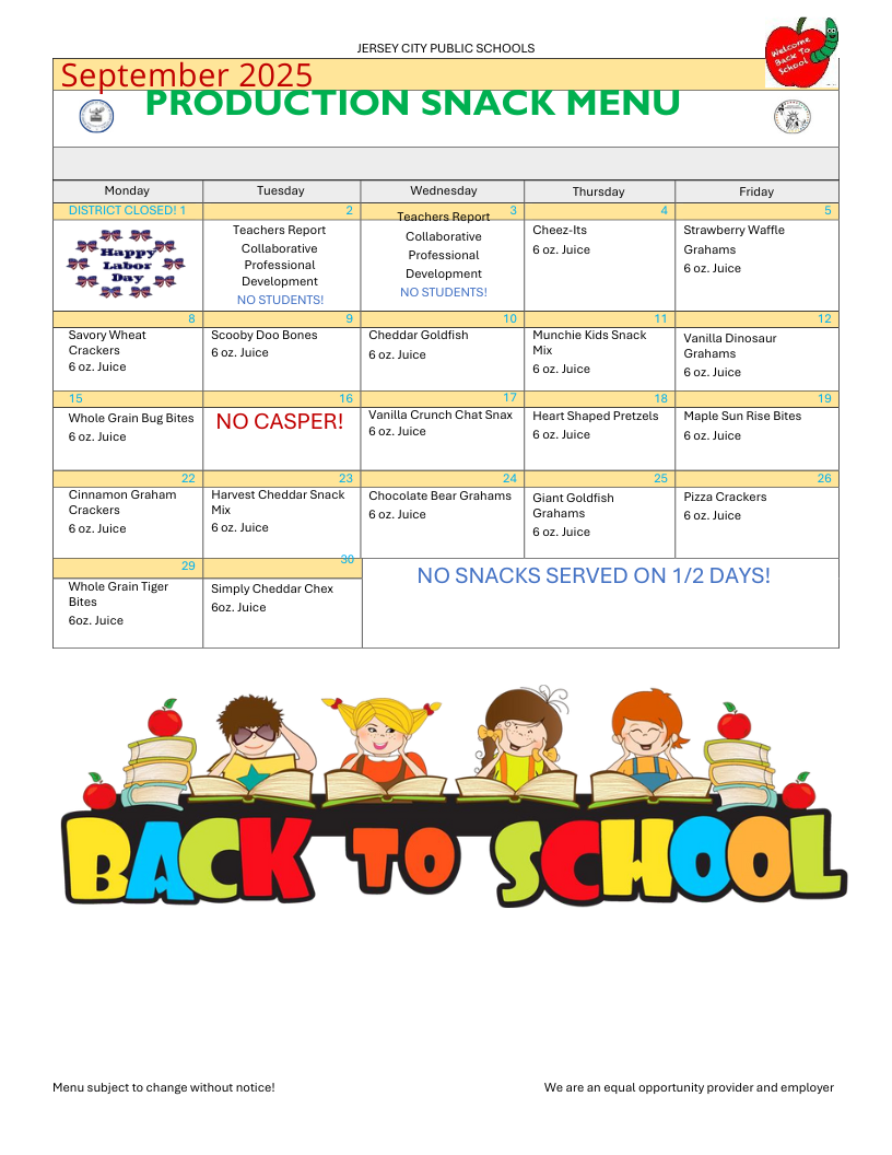 Lunch Menus – Monthly Calendars – Whitney M. Young Jr. Community School ...