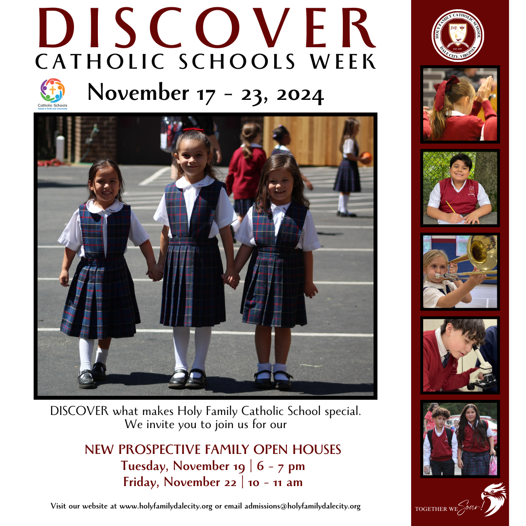 UPCOMING OPEN HOUSES – Admissions – Holy Family Catholic School