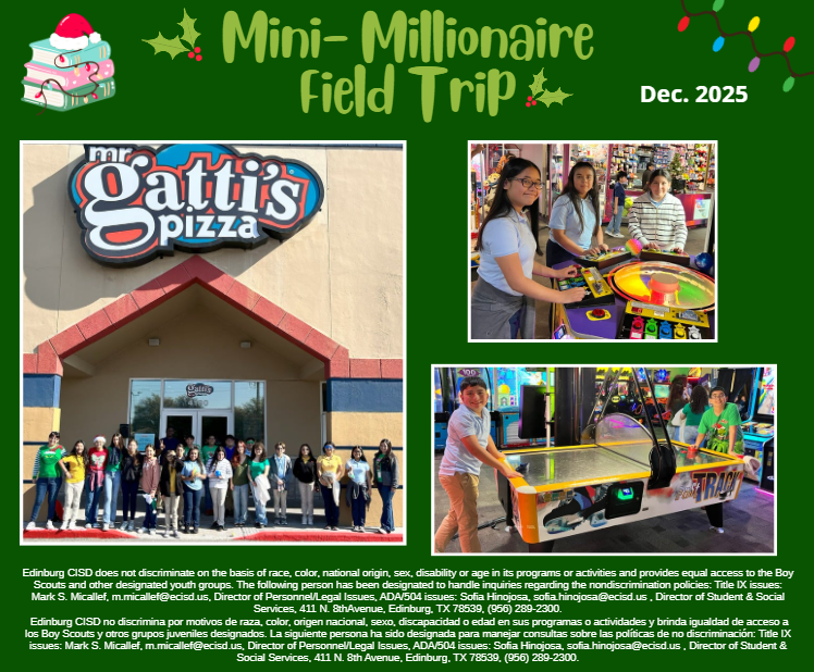 AR Mini Millionaires – BL Garza Library – Garza Middle School