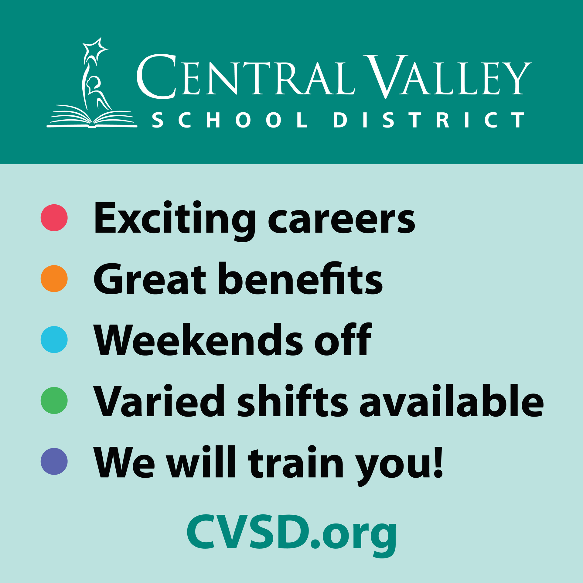 Join Our Support Staff - Join Our Team - Central Valley School District