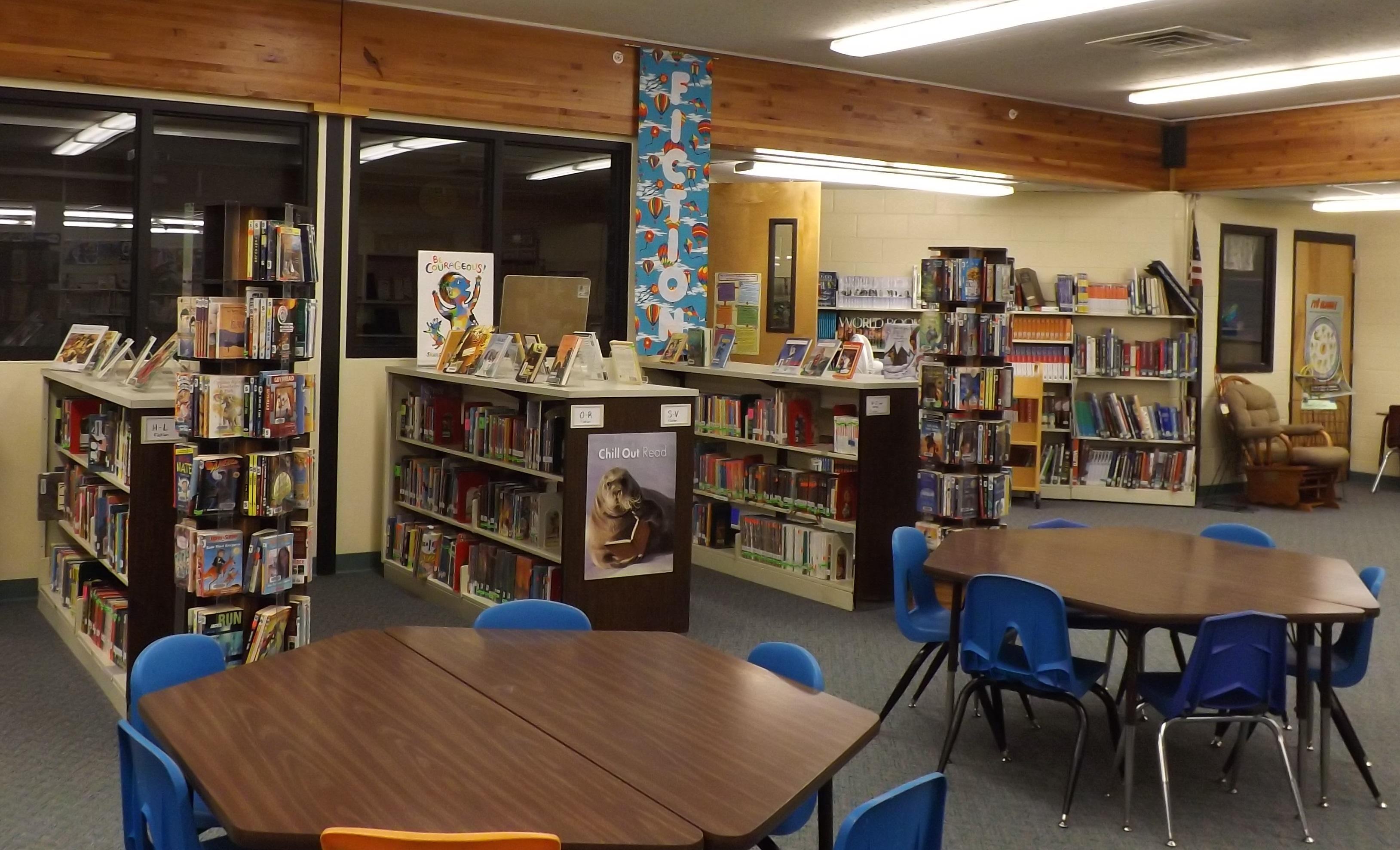 elementary school library sections