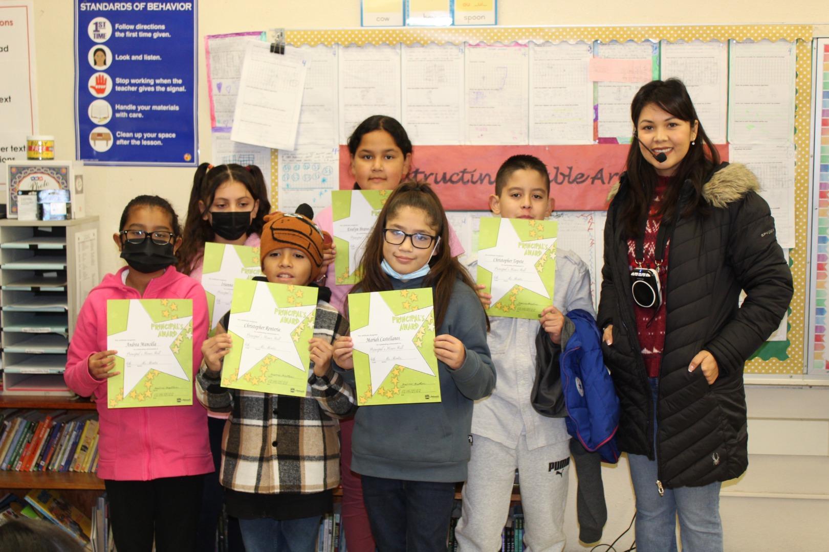 Student Awards December 2022 – Students – O'Melveny Elementary