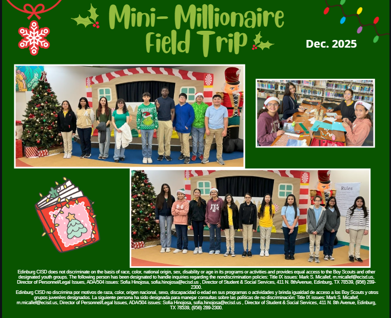 AR Mini Millionaires – BL Garza Library – Garza Middle School