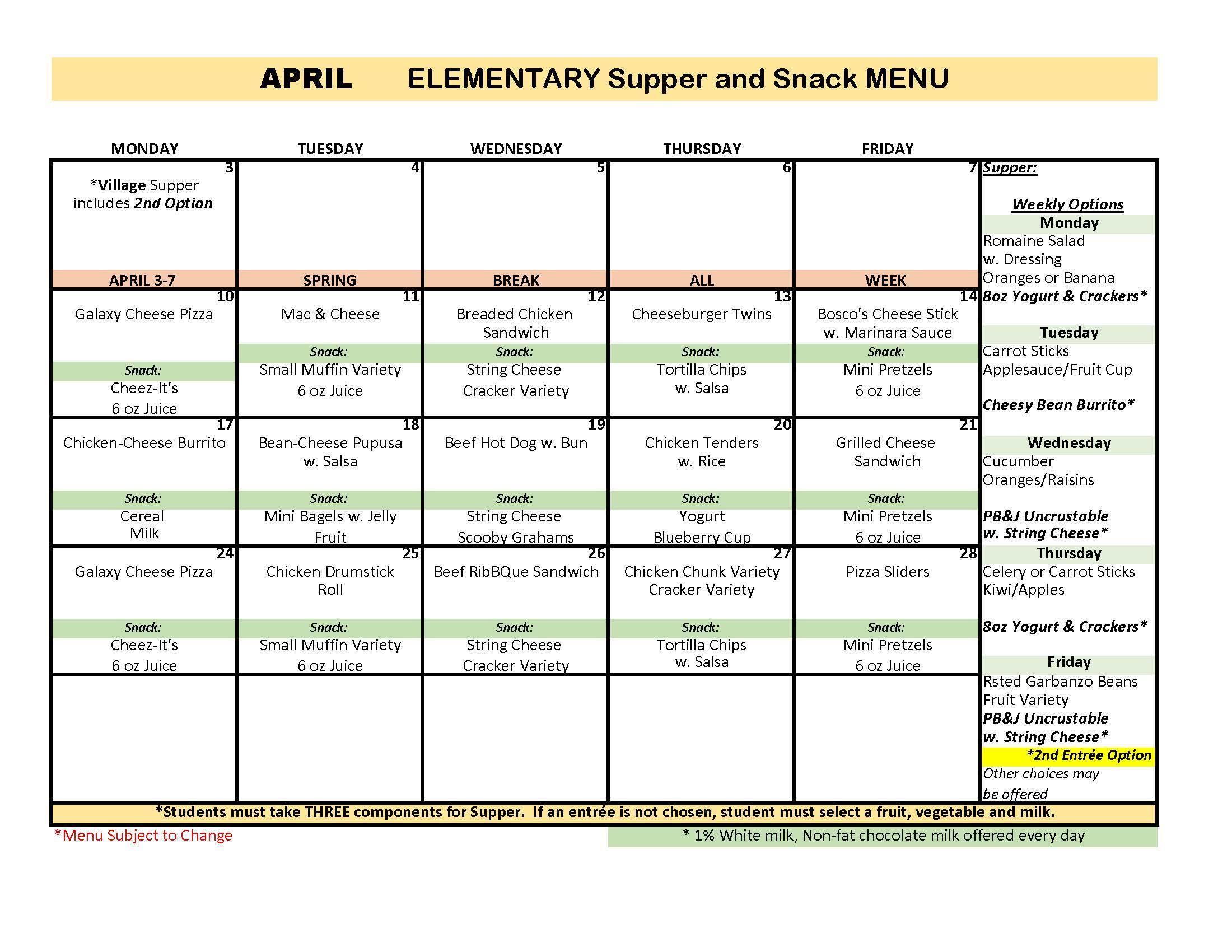 School Menus – Food Services – Monrovia Unified School District