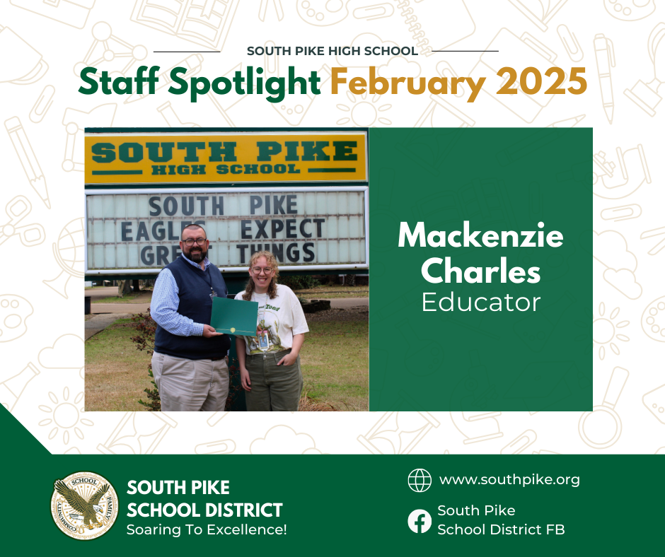 Mackenzie Charles: South Pike High's Inspiring Teacher of the Month! 🌟👏 ...